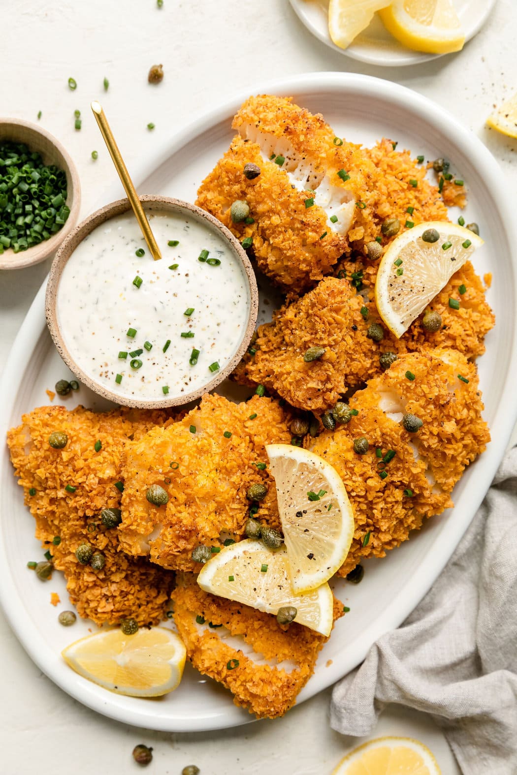 Fish Schnitzel With Aioli Sauce - Annes Matlådor